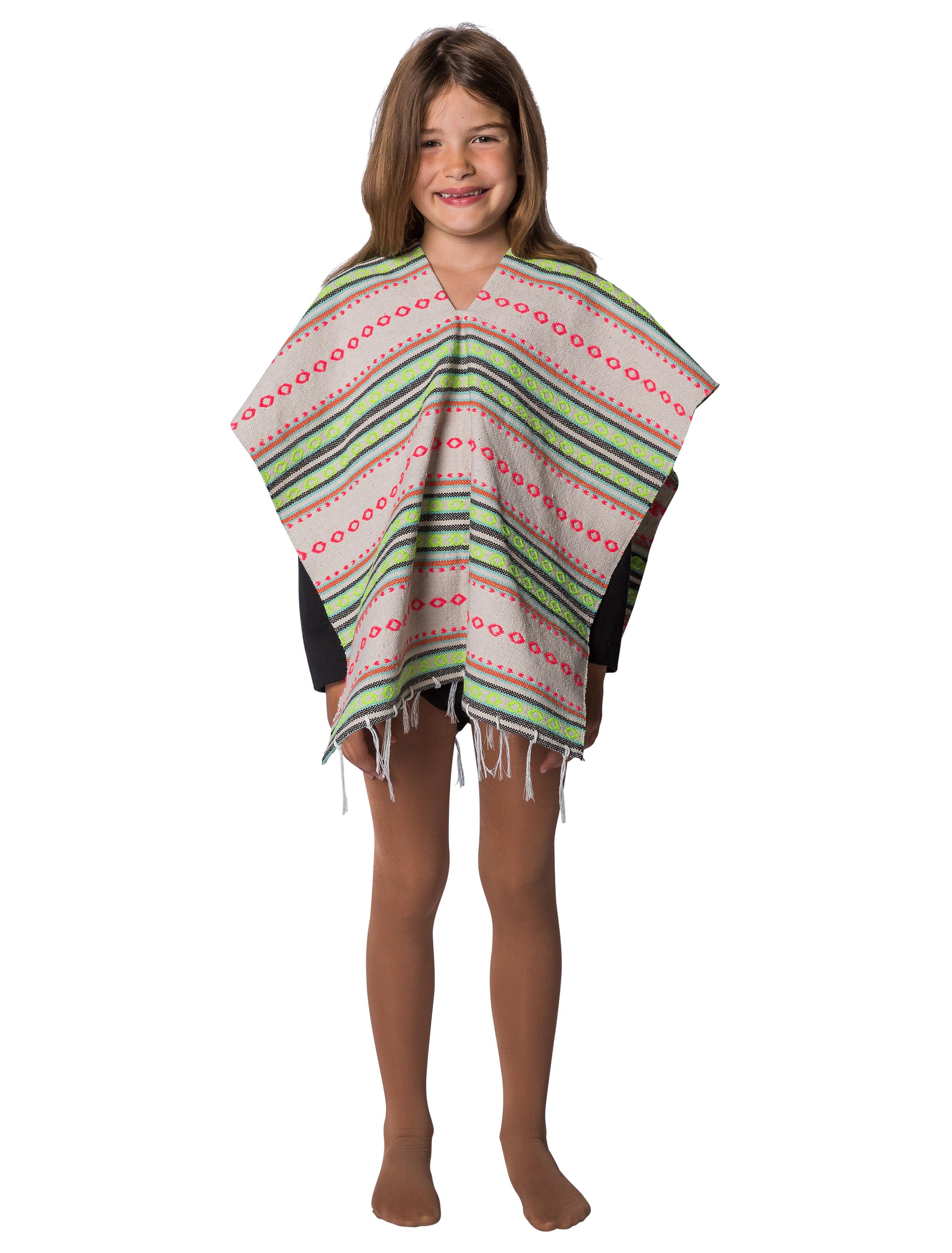 Kinder Poncho Fr Mdchen