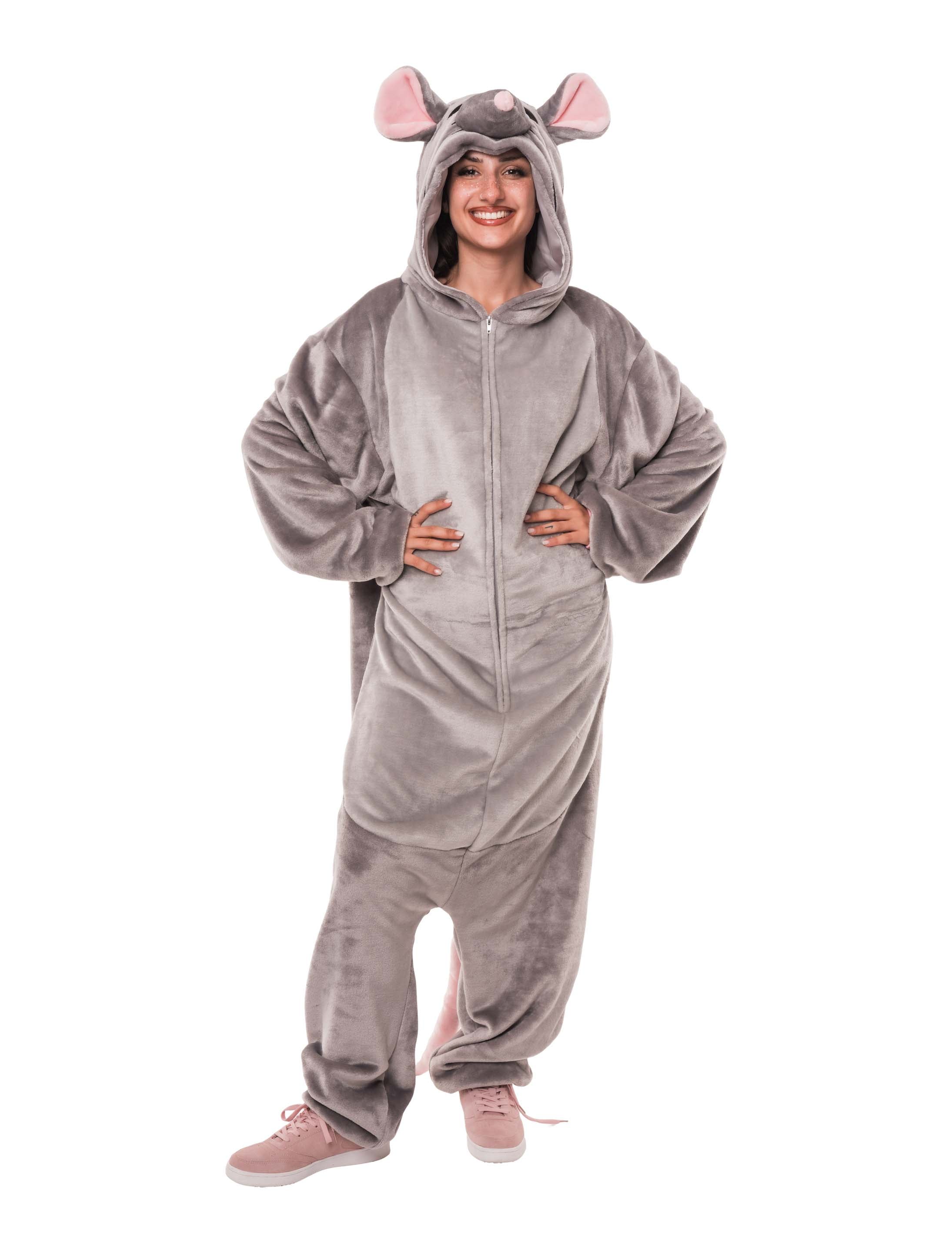 Overall Plüsch Maus Damen grau 34/36 | grau | 34/36 | 0025805-016-049