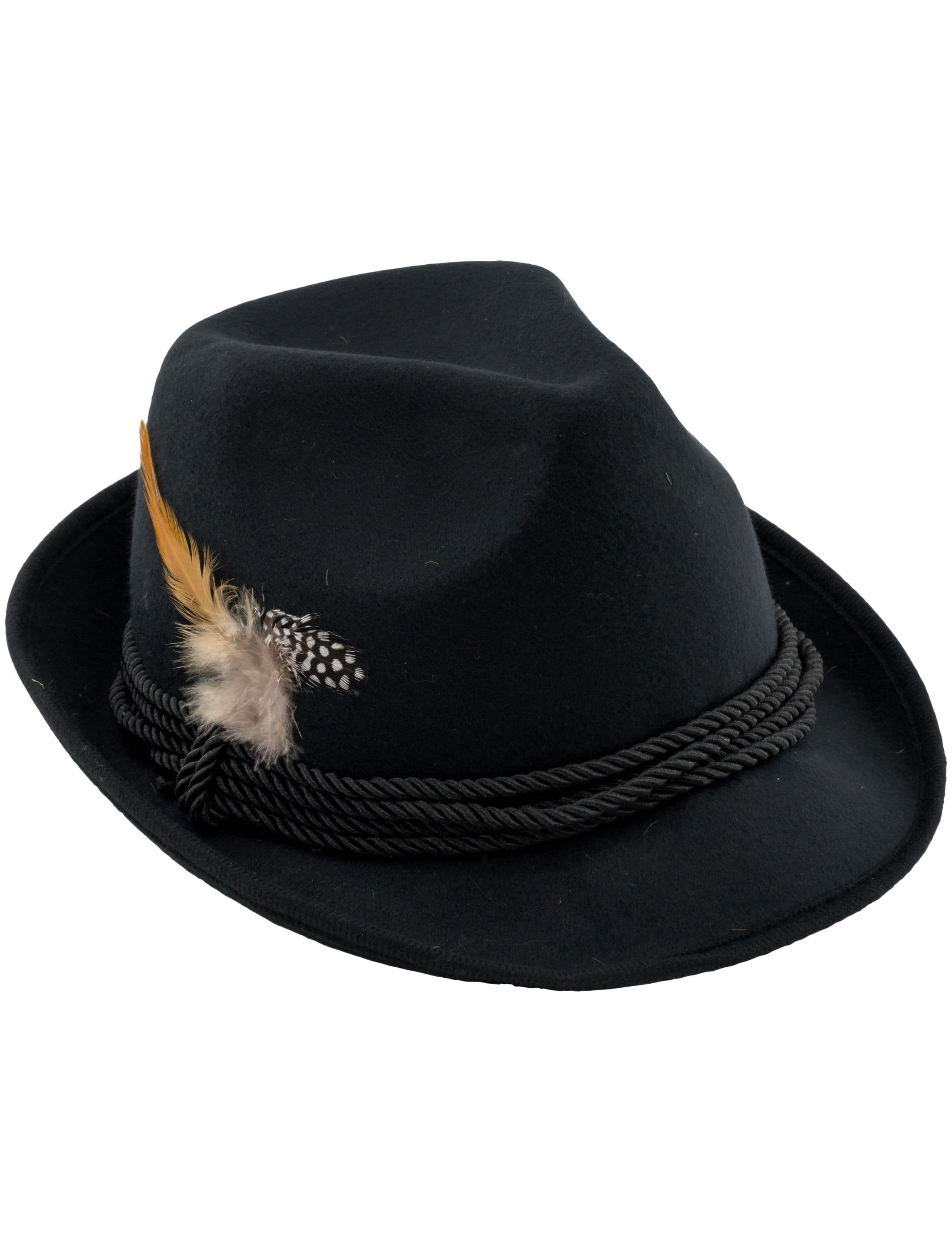 Hut Bayern mit Feder schwarz 57 | schwarz | 57 | 0021063-001-040
